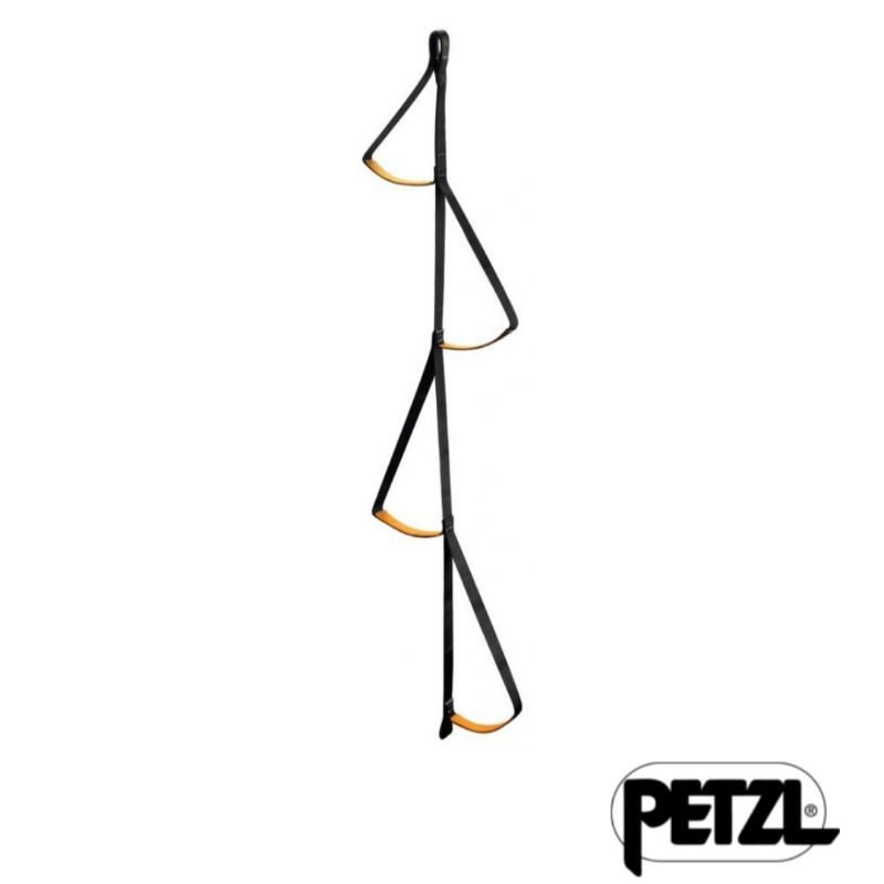 Petzl C25 Looping Etrier Rope Webbing Four Step Ladder Caving Climbing ...