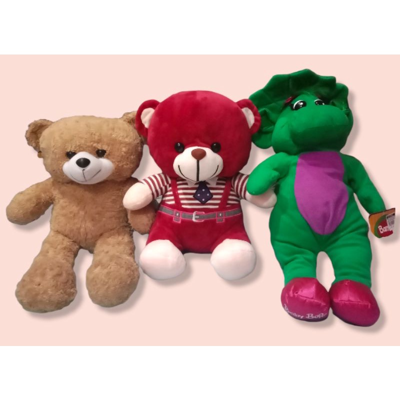 Brown/Red Bear Baby Bop Stuffed Toy | Shopee Philippines