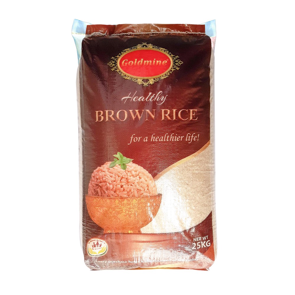 Goldmine Healthy Brown Rice 25KG | Shopee Philippines