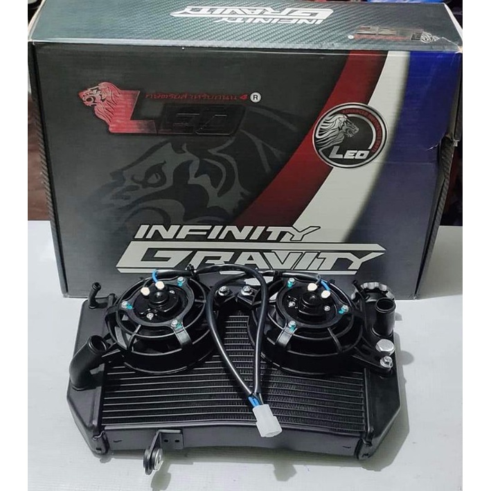 LEO RACING RADIATOR WITH TWIN FAN SNIPER 150 V1 V2 | Shopee Philippines