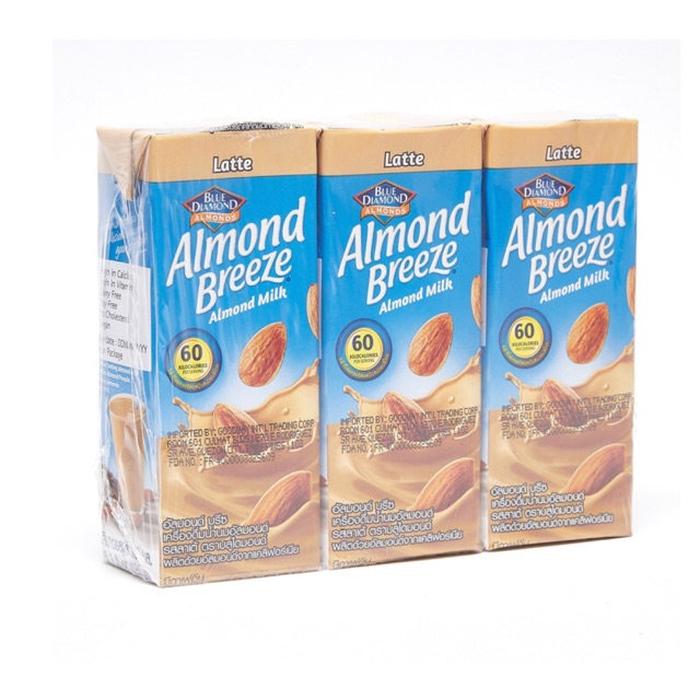 Blue Diamond Latte/ Chocolate Almond Breeze Milk 3 x 180mL | Shopee Philippines
