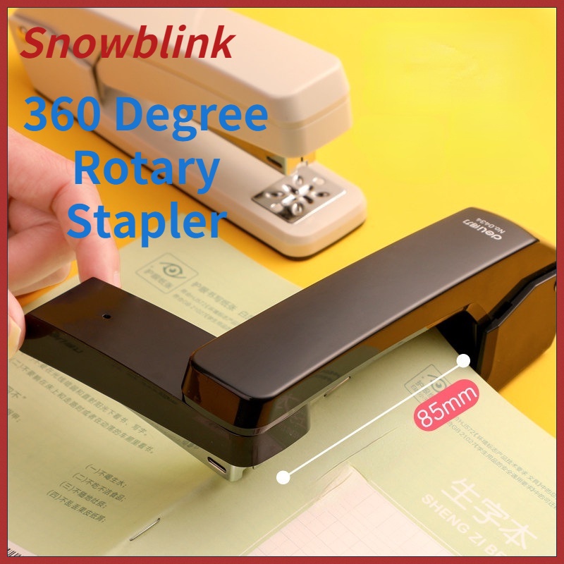Stapler 360 Degree Rotary Stapler Long Paper Swivel Stapler Booklets ...