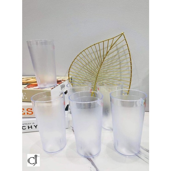 350ml Baso ni Jollibee acrylic glass 6pcs set | Shopee Philippines