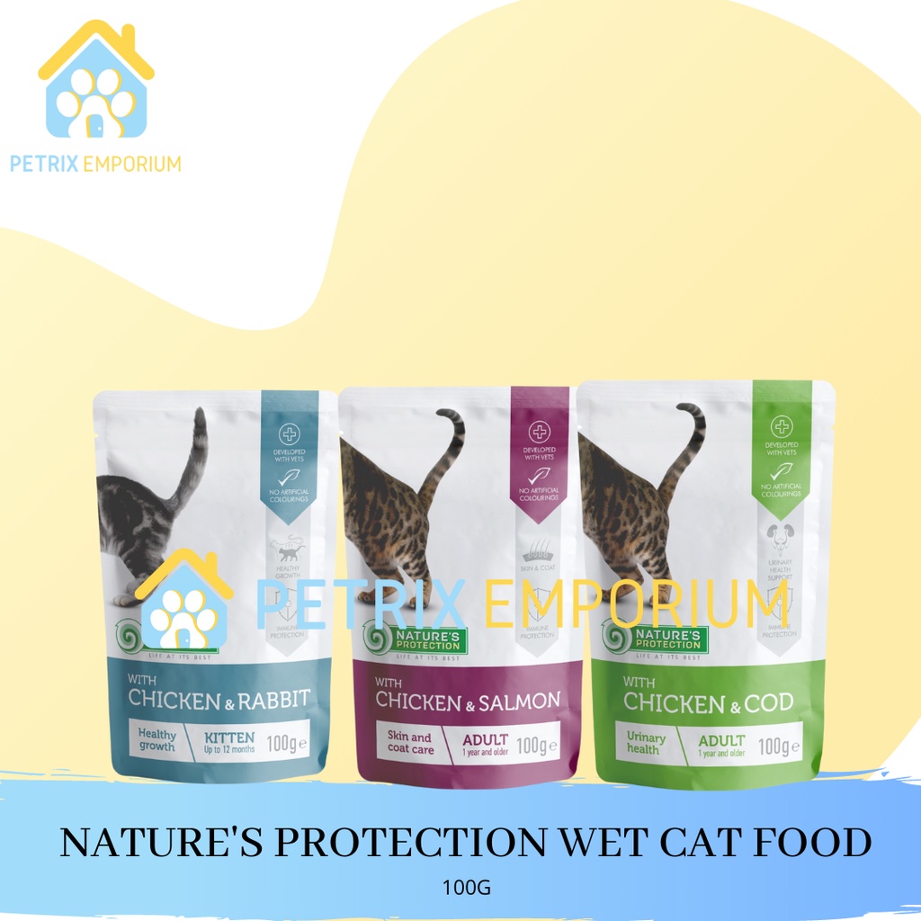 Nature's Protection Kitten Wet Cat Food 100G | Shopee Philippines