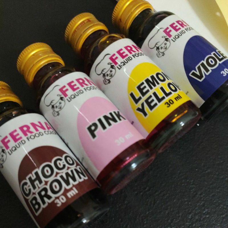 Ferna LIQUID FOOD COLOR 30ML | Shopee Philippines