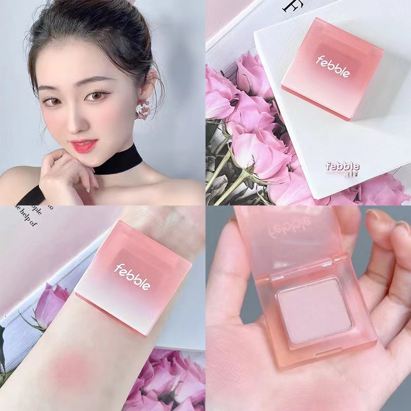 Febble Monochrome Blush Matte Fine Shimmer Natural Nude Makeup Sunburn ...