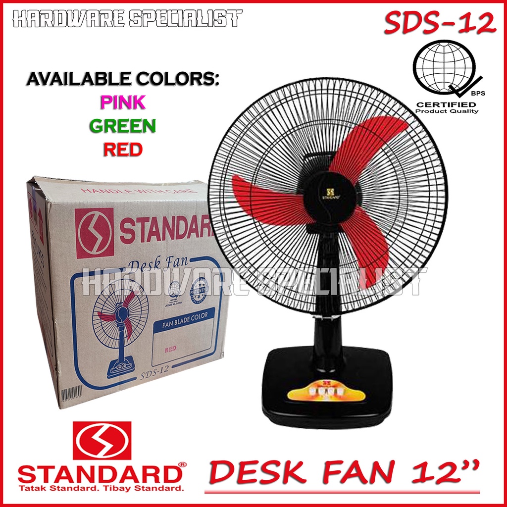 Standard Desk Fan 12" SDS-12 Original Authentic | Shopee Philippines