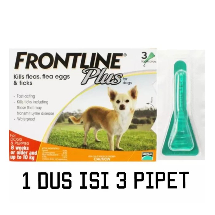 Frontline Plus 100% Original 0.67ml S Small Dog Flea Drug 0-10 kg Puppy ...