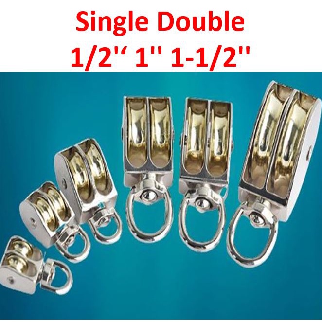 Mini Pulley Double Single Gold Pulley Small Pulley Miniature Pulley ...