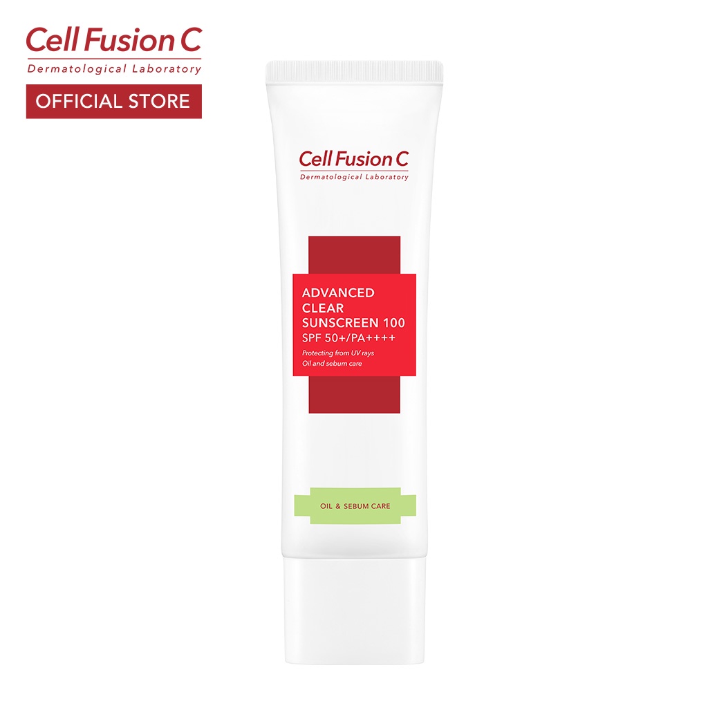 CELL FUSION C Advanced Clear Sunscreen 100 SPF50+/PA++++ 50ml | Shopee ...