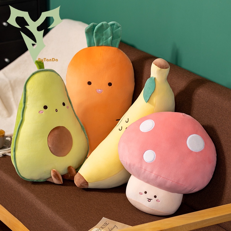Banana Carrot Avocado Mushroom Plushy Stuff Plushies for Girls Babies ...