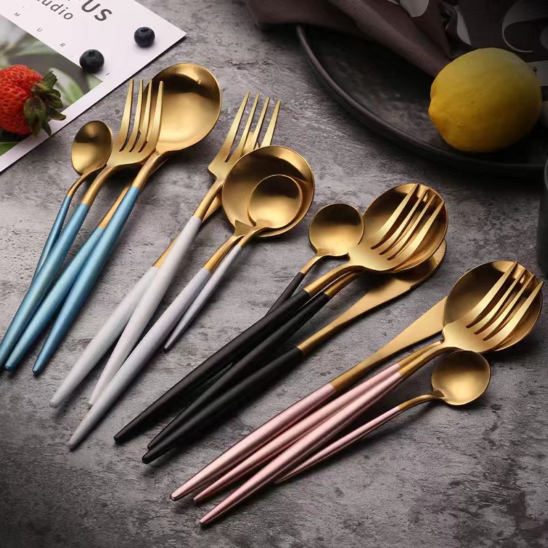 Tableware Service Stainless Luxury Dining Cutlery Spoon Fork ...