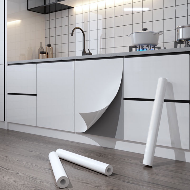 Cabinet Stickers Waterproof Oil-Proof Self-Adhesive Kitchen Cabinets ...