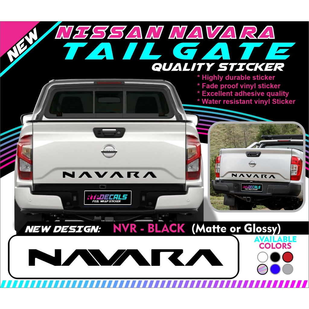 NISSAN NAVARA TAIL GATE DECALS STICKER | Shopee Philippines