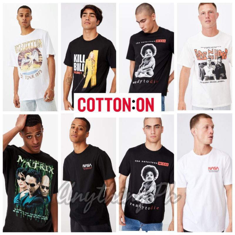 Cotton On Collab Shirt for Men- Bands | Shopee Philippines