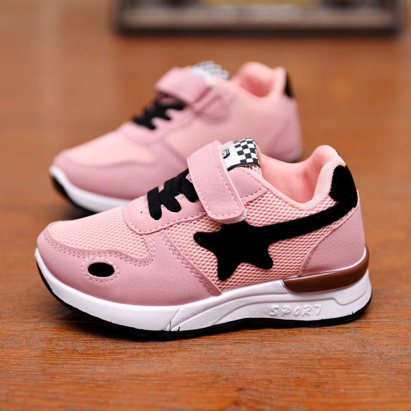 Girls shoes sports shoes kids breathable mesh casual shoes | Shopee ...