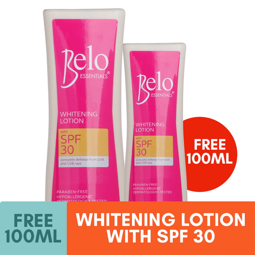 Belo Essentials Whitening Lotion W/ SPF30 200mL + Free 100mL | Shopee ...