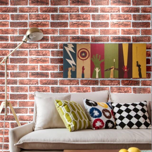 Bricks Self Adhesive Waterproof Wallpaper | Shopee Philippines