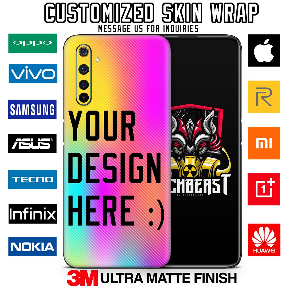 3M Custom Mobile Skin Ultra Premium Vinyl Wrap ( Message us before ...