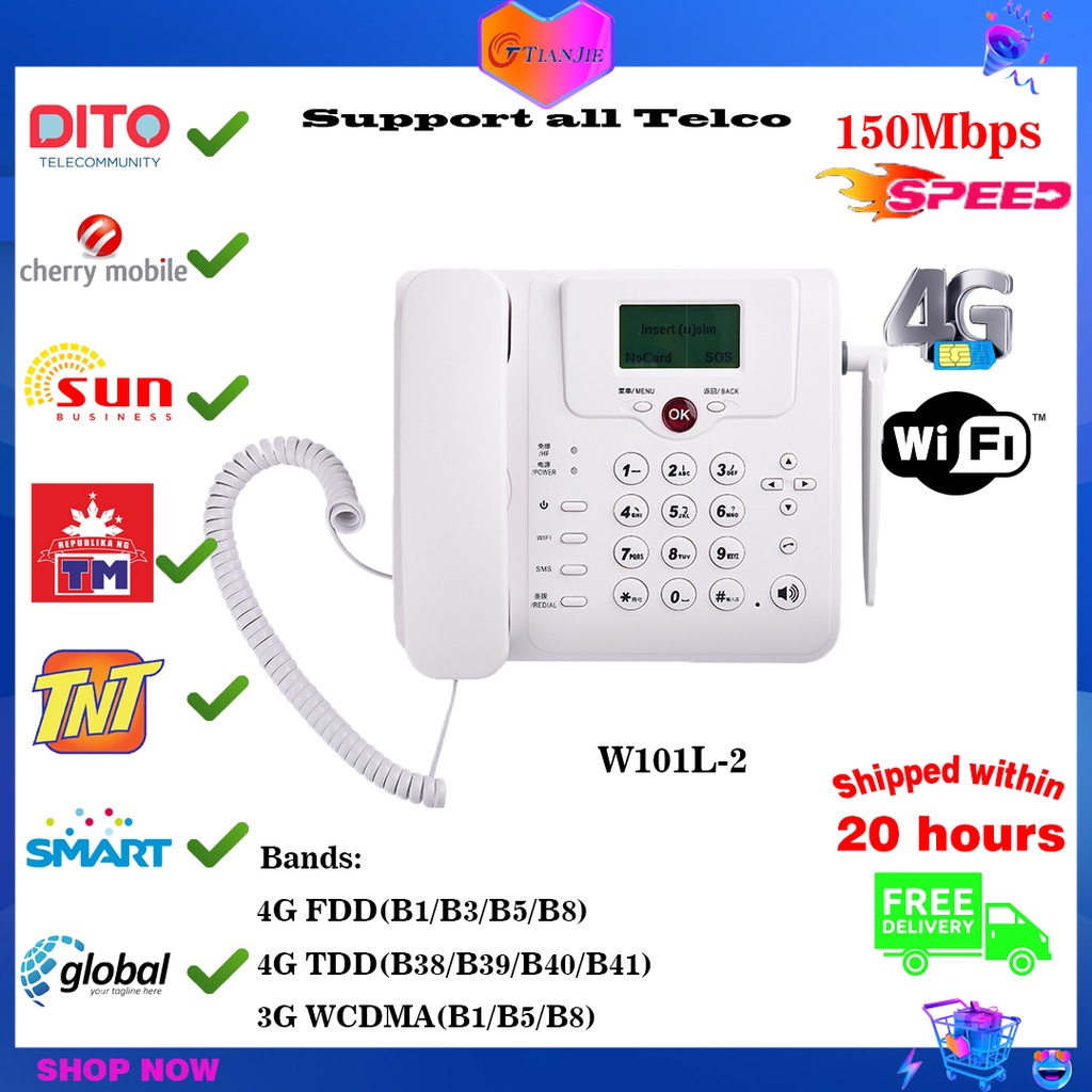 4G 3G GSM Voice Call VoLTE Router Wireless Fixed Telephone Landline ...