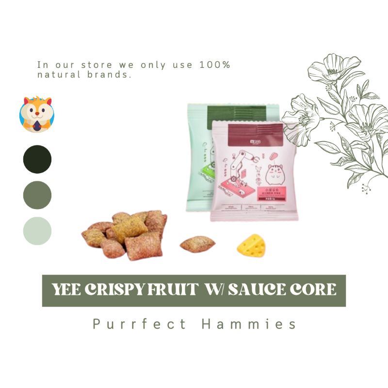 YEE Crispy Fruit w/ Sauce Core | Hamster Guinea Hedgehog | Food ...