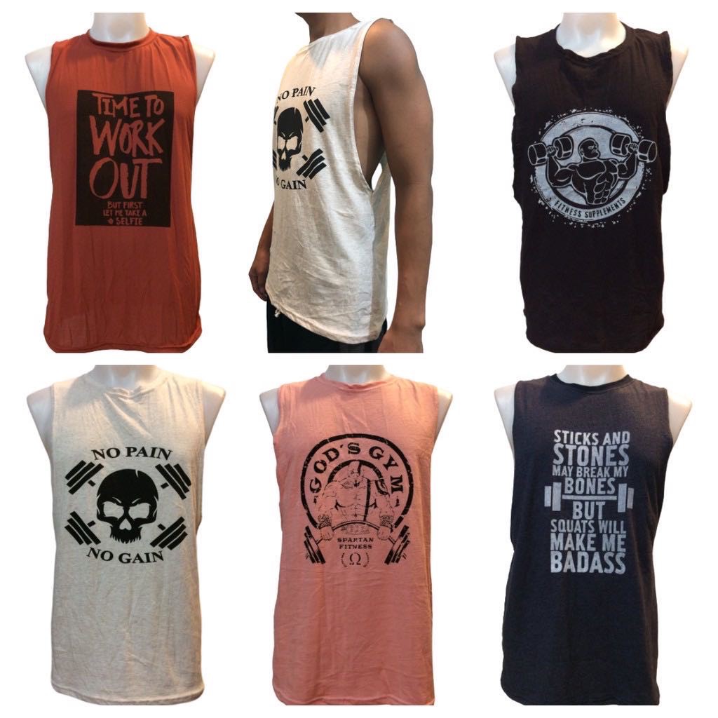 Fashion Cotton Muscle Sando For Men(Randim Colors) | Shopee Philippines