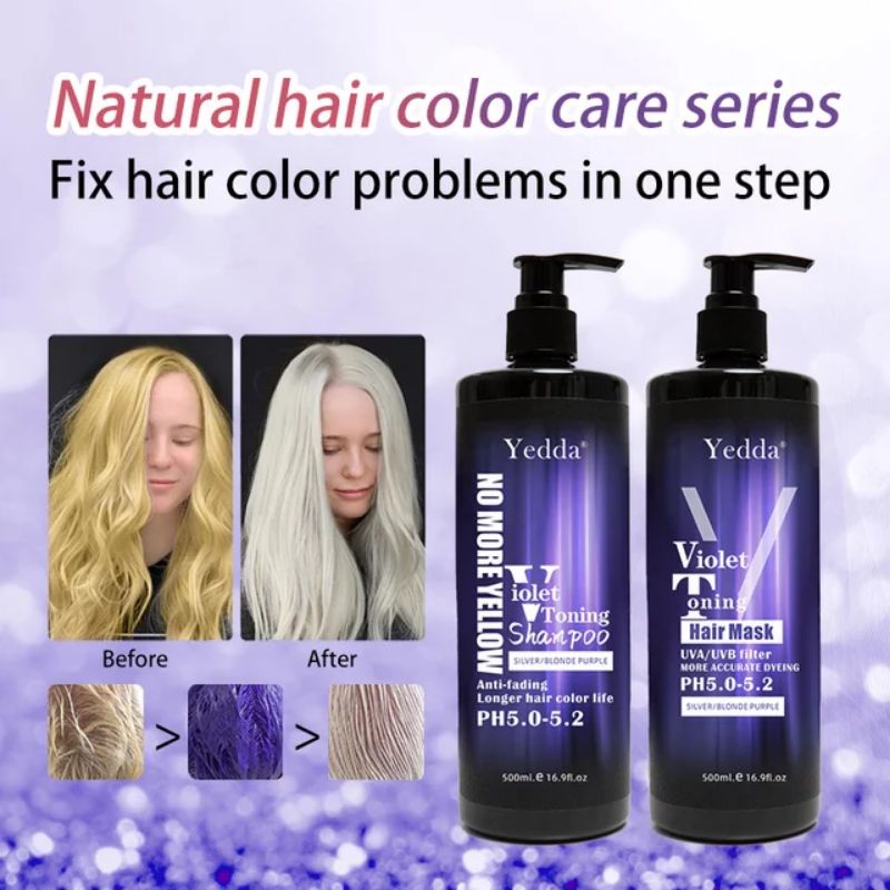 Yedda Keratin Purple Toning Mask Conditioner Only 500ml.Japan Formula ...