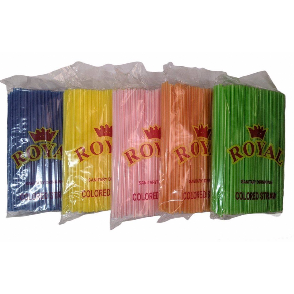 Softdrinks Drinking Straw Colored per pack | Shopee Philippines