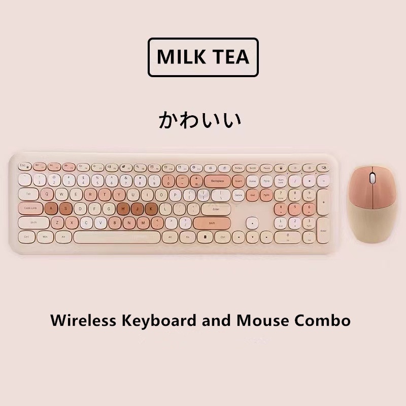 Original Mofii 666 Mixed Color Keycap 2 4ghz Wireless Keyboard And Mouse Combo Set For Home