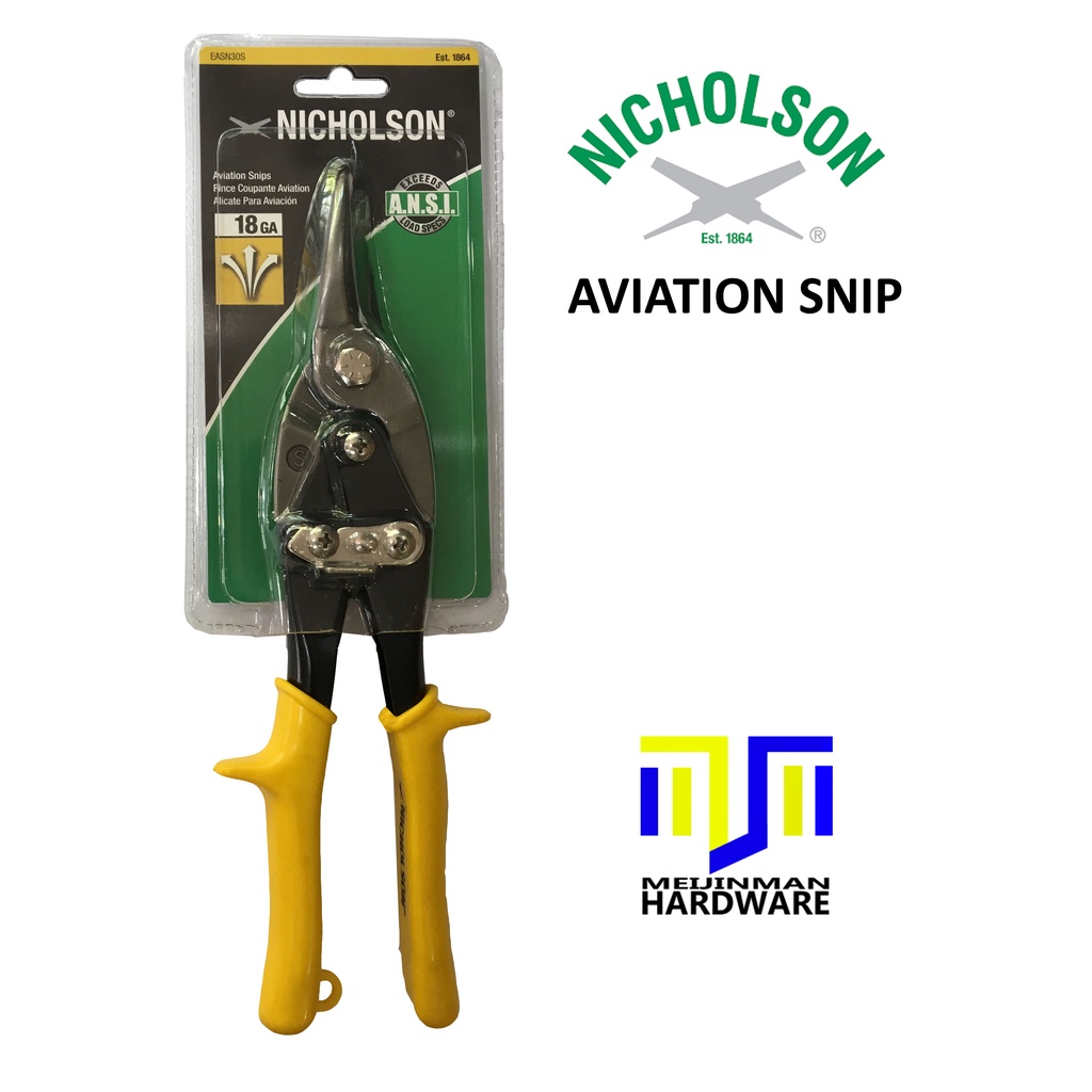 Nicholson Aviation Snip 10" (Straight, Left, Right Cut) | Shopee ...