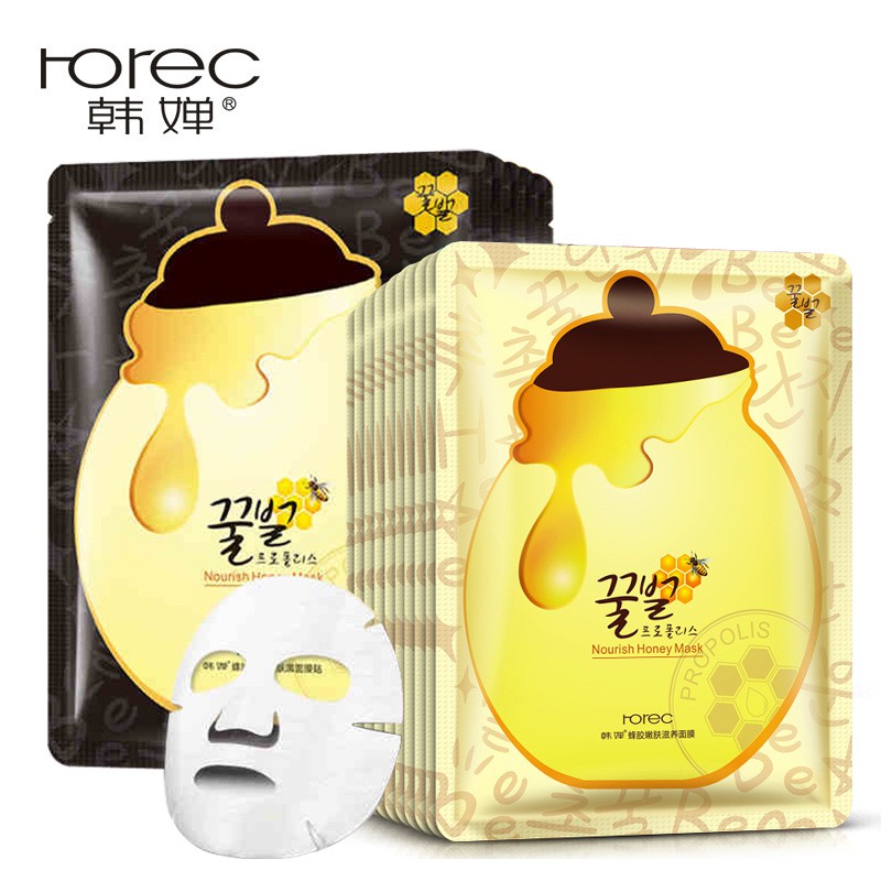 ROREC Fresh Nourishing Porpolis Honey Mask 30g | Shopee Philippines