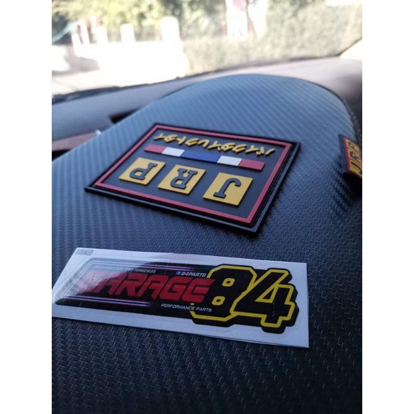 JRP FLAT SEAT DRY CARBON NEW LOGO (RUBBER) AEROX V2/CLICK/ADV/ NMAX V2 ...