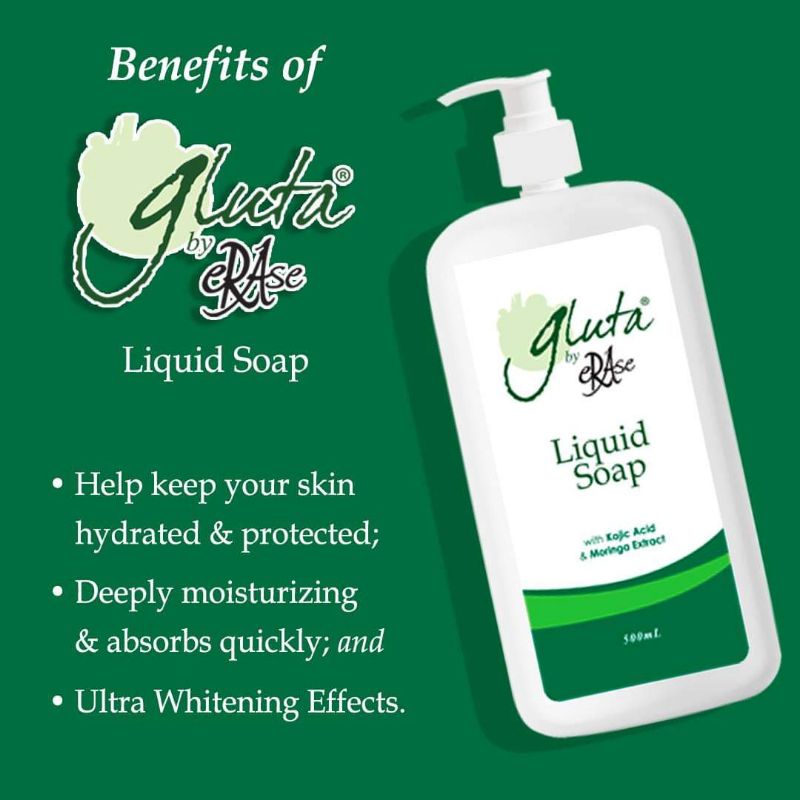 Gluta By Erase Liquid Soap 150ml-500ml | Shopee Philippines