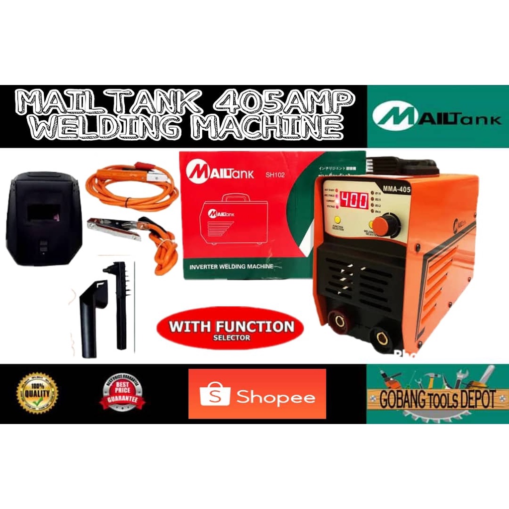 Mailtank SH102 MMA-405 Inverter Welding Machine | Shopee Philippines