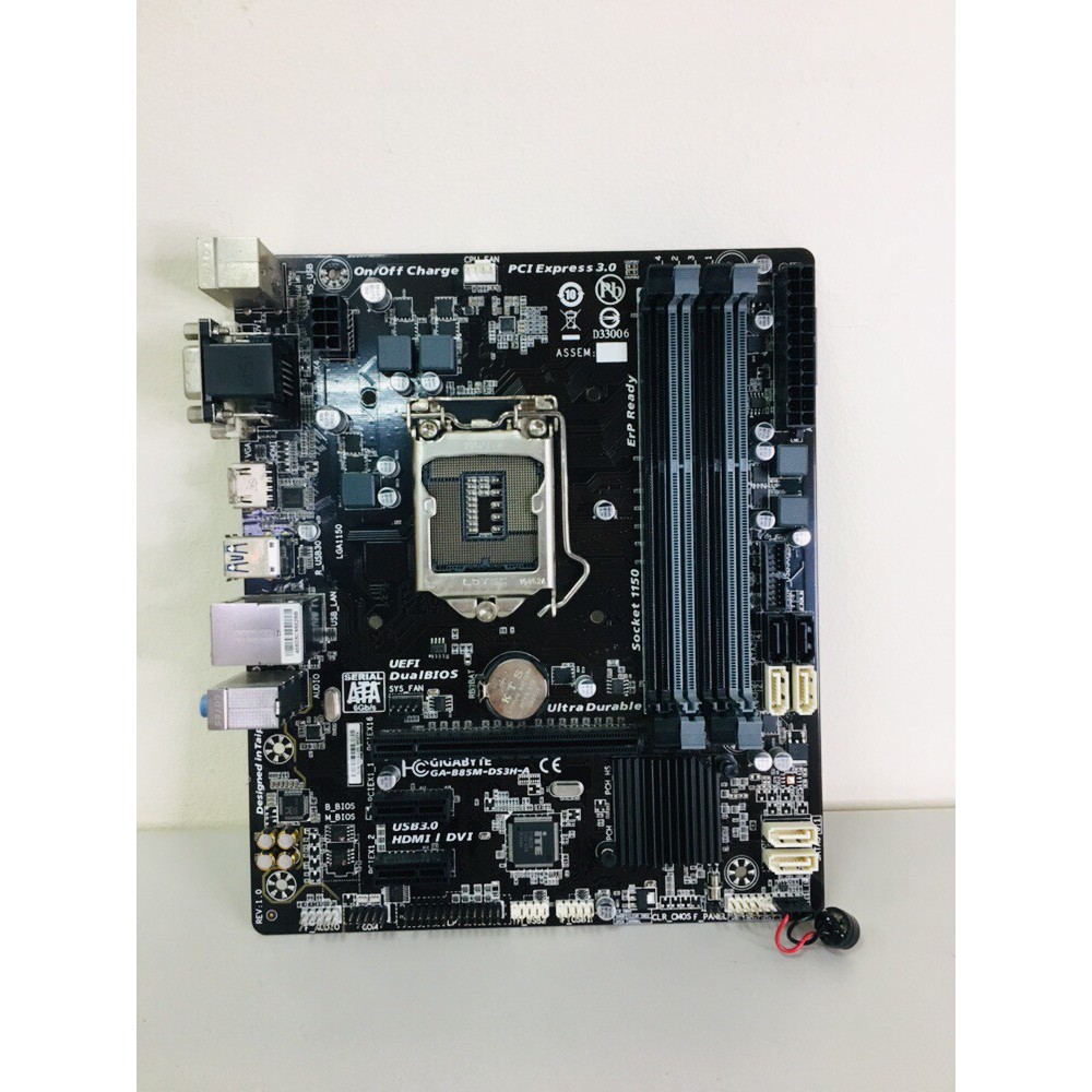 GIGABYTE GA-B85M-DS3H-A 4TH GEN Motherboard B85 Socket LGA1150 i3 i5 i7 ...