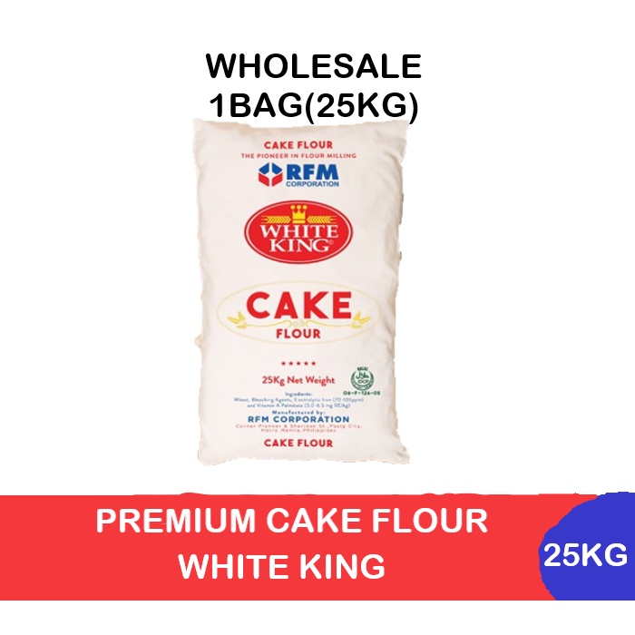 Cake Flour Premium White King WHOLESALE 1Bag (25KG) | Shopee Philippines