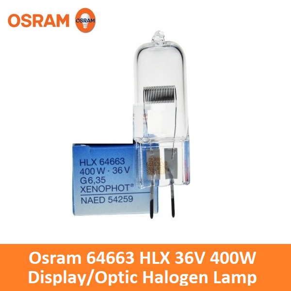 Osram 64663 36v 400w NAED 54259 G6.35 EVD A1 239 HLX Xenophot Halogen ...