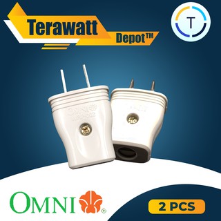 OMNI Electrical Regular Plug 10A 250v WRP-002 (2pcs) | Shopee Philippines