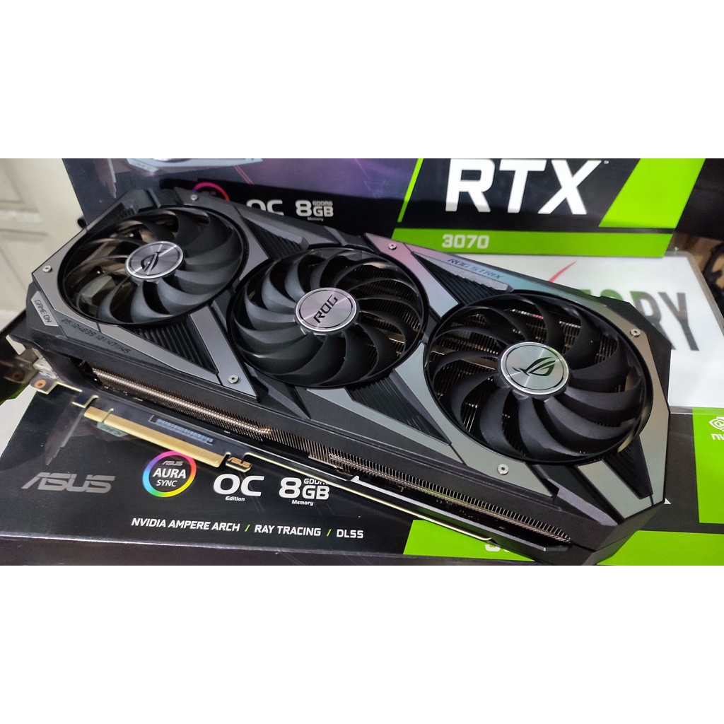 Asus Rog Strix Gefore RTX 3070 8GB GDDR6 USED Nvidia Graphics Card ...