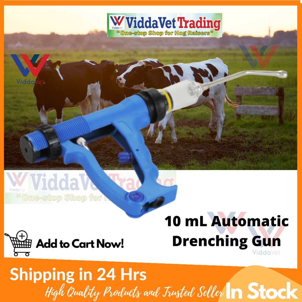 10 mL Automatic Drenching Gun for Animals Cow Cattle Goat Kid Oral ...