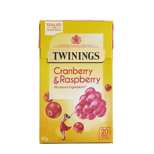Twinings Cranberry & Raspberry 20 Envelope Tea Bags | Shopee Philippines