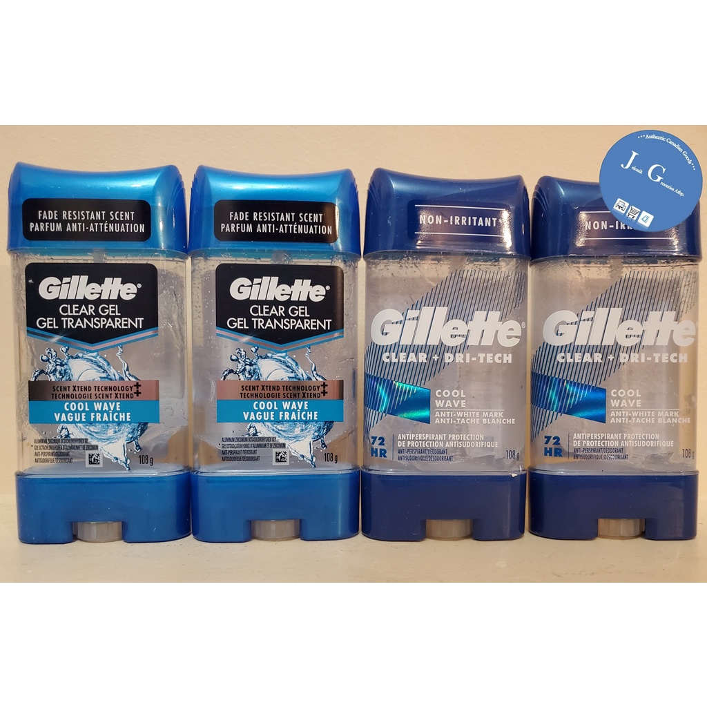 Gillette Clear Gel Anti-Perspirant 108g - Imported from CANADA | Shopee ...