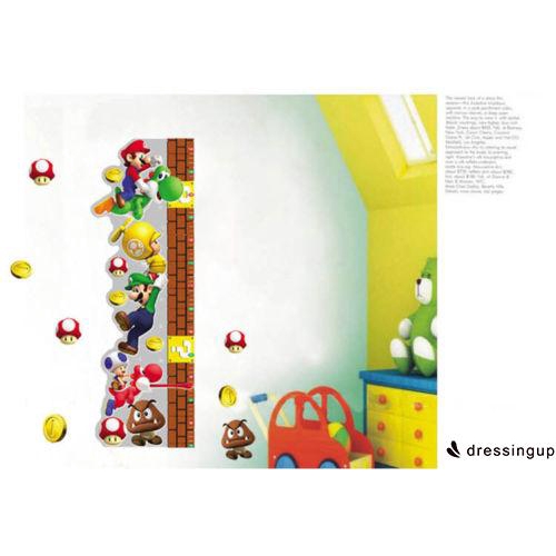 IS.-Super Mario Height Measurement 3D Wall Sticker Art | Shopee Philippines