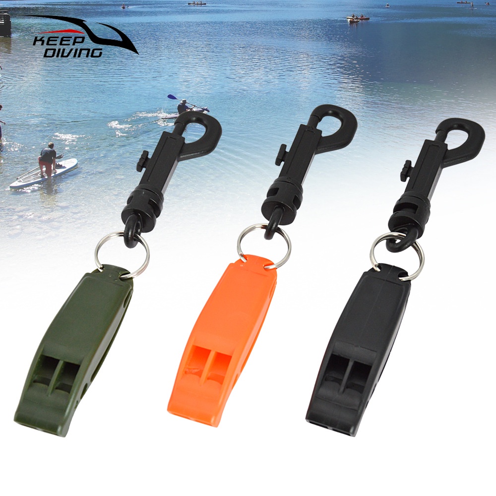 Outdoor Dual frequency Survival Whistle Diving Rescue Emergency Safety ...
