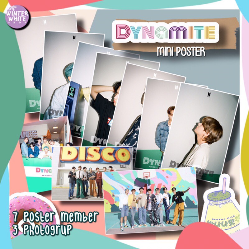 Bts Dynamite Poster (10Pcs) | Shopee Philippines