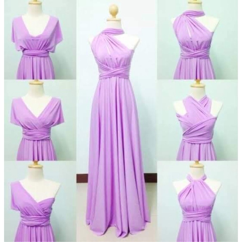 LAVENDER INFINITY DRESS WITH TUBE | Shopee Philippines