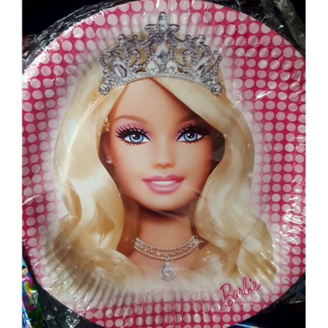BARBIE PAPER PLATES / PAPER CUPS (10pcs/pack) | Shopee Philippines