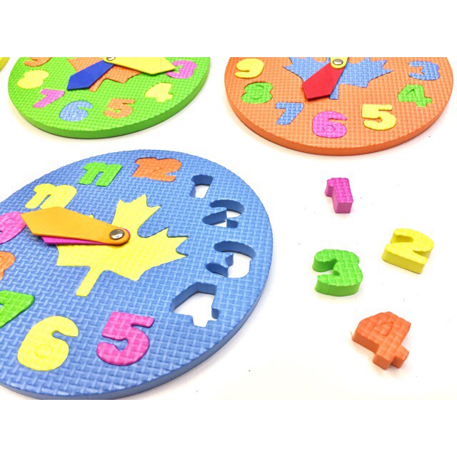 EVA TOY CLOCK FOR KIDS LEARNING TIME | Shopee Philippines