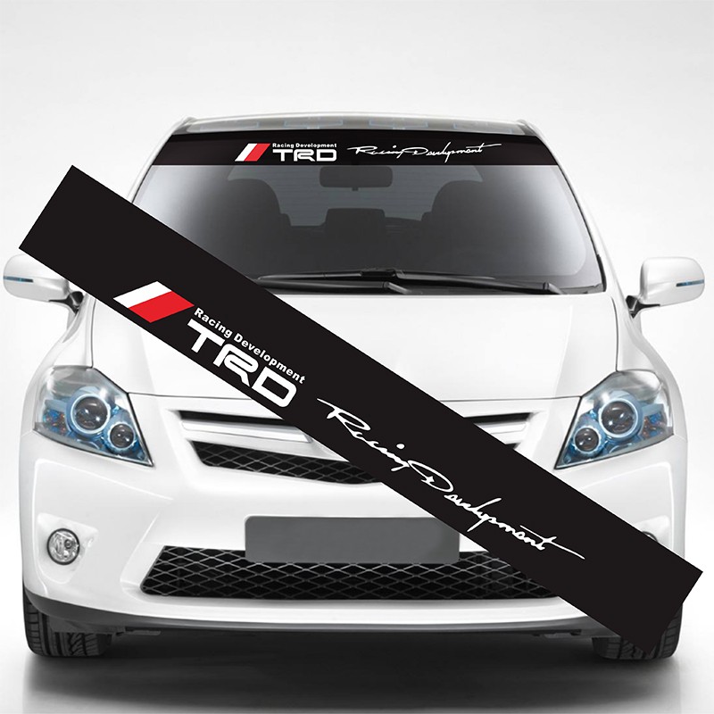 stock TOYOTA Car Sticker TRD Racing Auto Front Windshield | Shopee ...