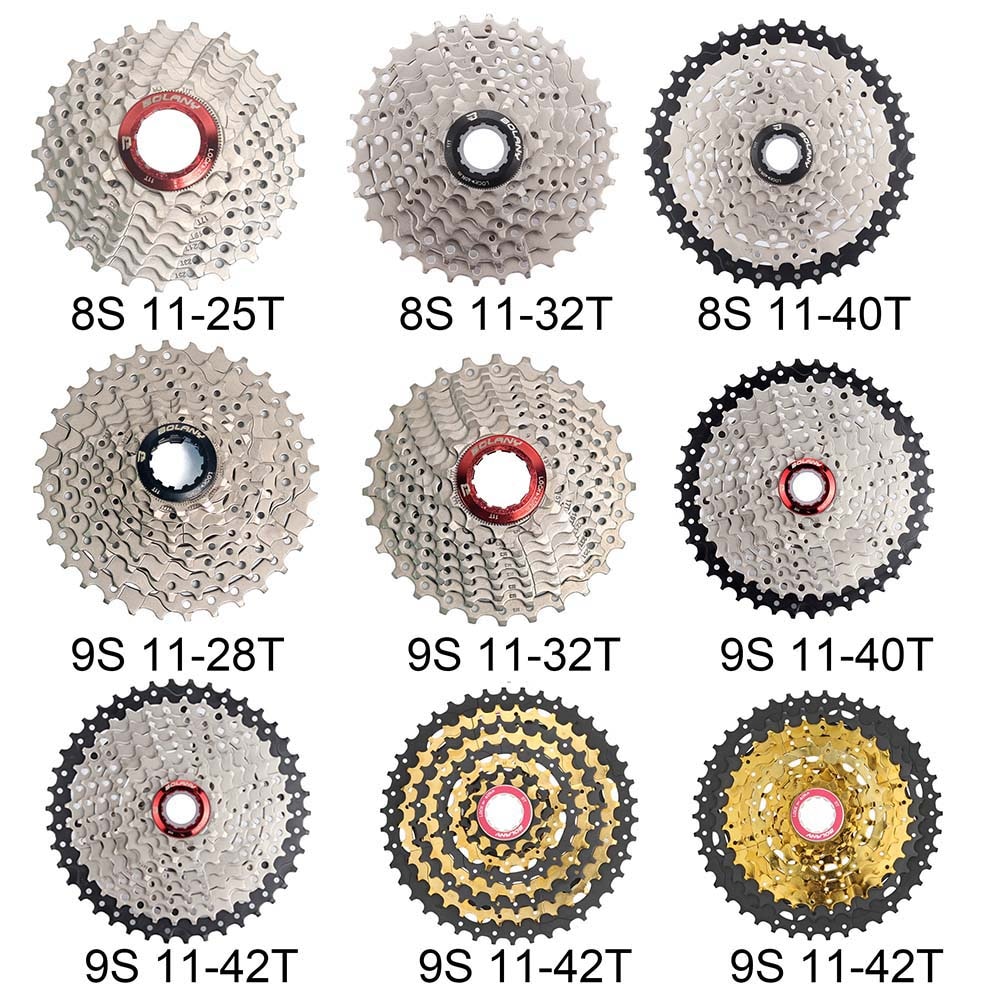 BOLANY MTB Bike Freewheel 8S/9S 11-25 28 32 40 42T Mountain Bike ...